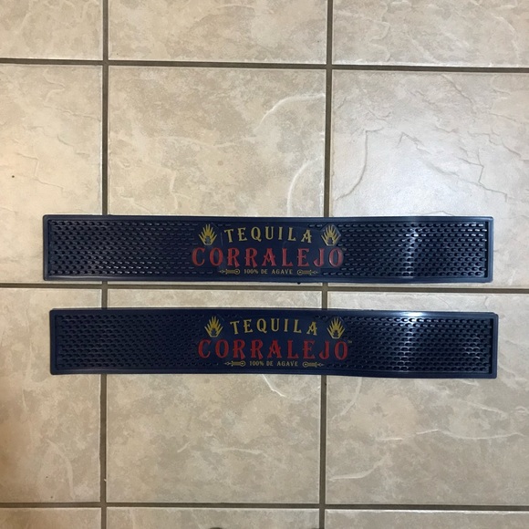 Dining | 2 Tequila Corralejo Drink Spill Bar Rubber Mat Rail Runner 10 ...